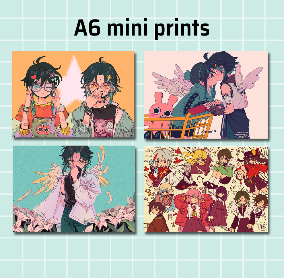 GENSHIN | A6 Mini Prints – Overine